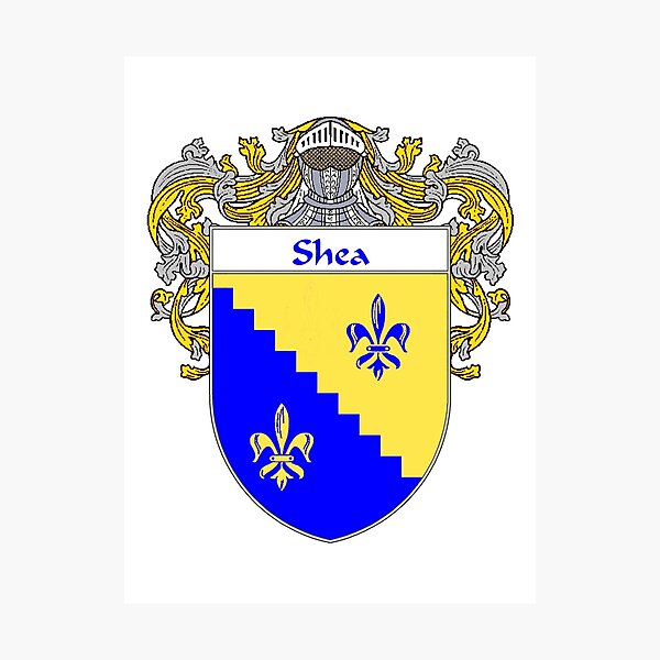 "Shea Coat of Arms / Shea Family Crest" Photographic Print by IrishArms ...