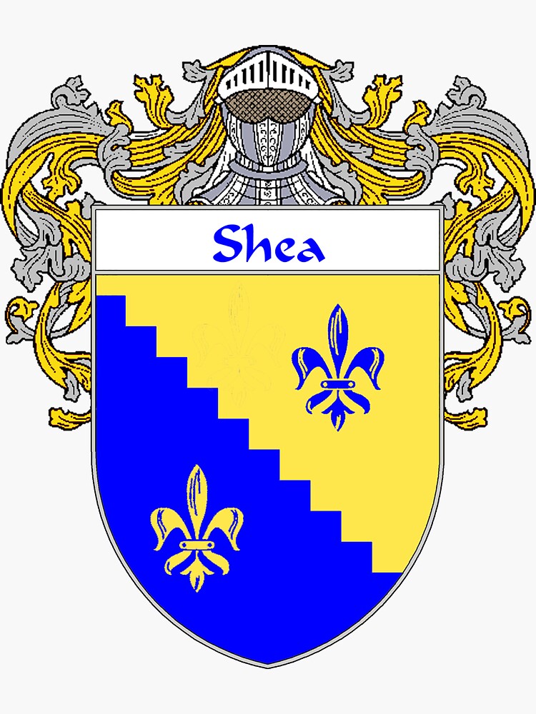 "Shea Coat of Arms / Shea Family Crest" Sticker for Sale by IrishArms ...