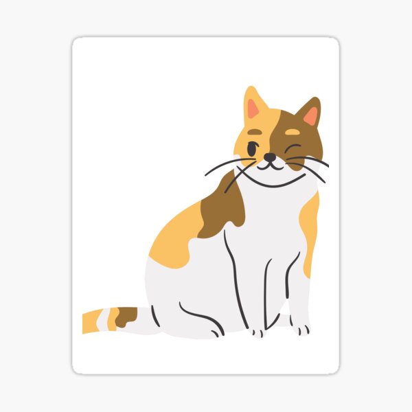"Classic Cute Cat clothes" Sticker by LYproduction | Redbubble
