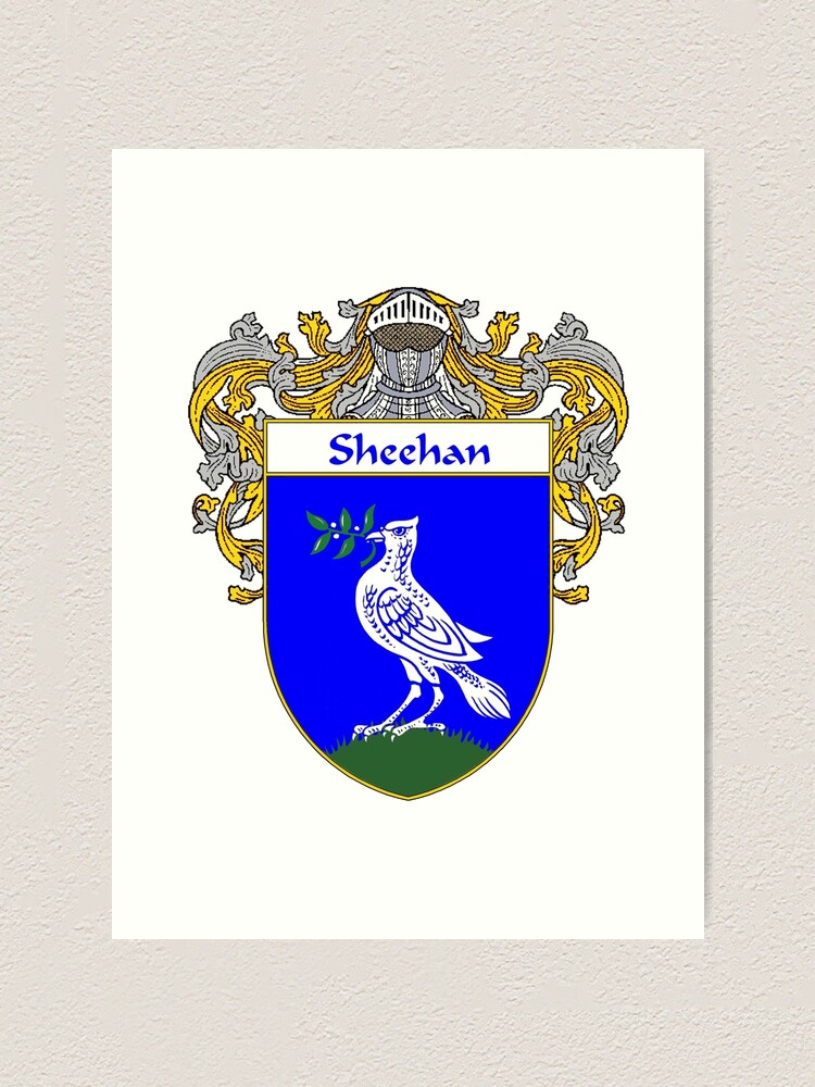"Sheehan Coat of Arms / Sheehan Family Crest" Art Print by IrishArms ...