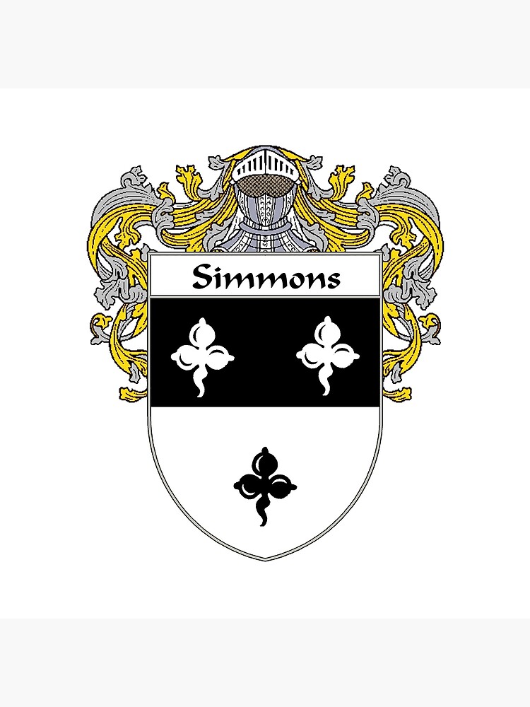 "Simmons Coat of Arms / Simmons Family Crest" Throw Pillow by IrishArms ...