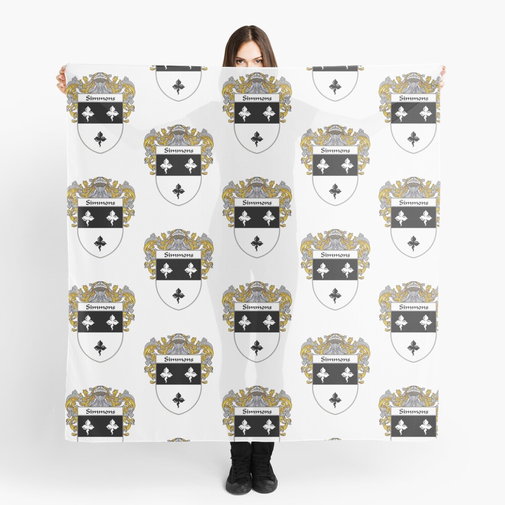 "Simmons Coat of Arms / Simmons Family Crest" Scarf by IrishArms ...