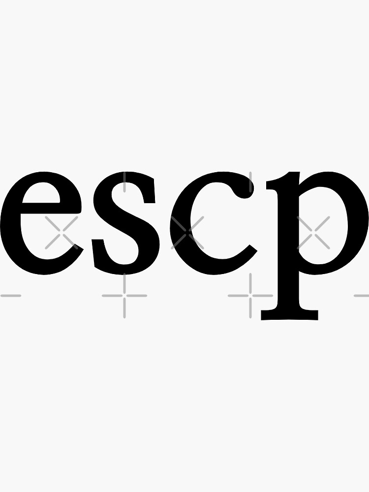 "escp" Sticker for Sale by nevertheless- | Redbubble