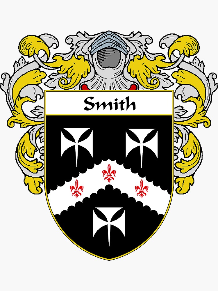 "Smith Coat of Arms / Smith Family Crest" Sticker for Sale by William ...