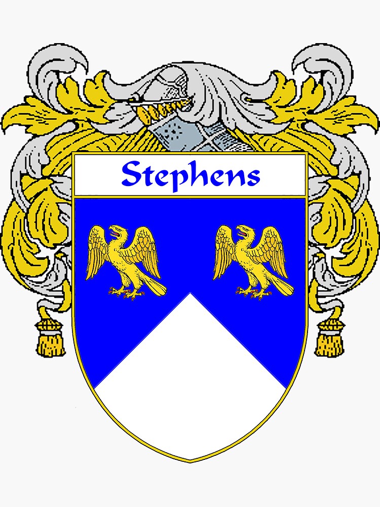 "Stephens Coat of Arms / Stephens Family Crest" Sticker for Sale by ...