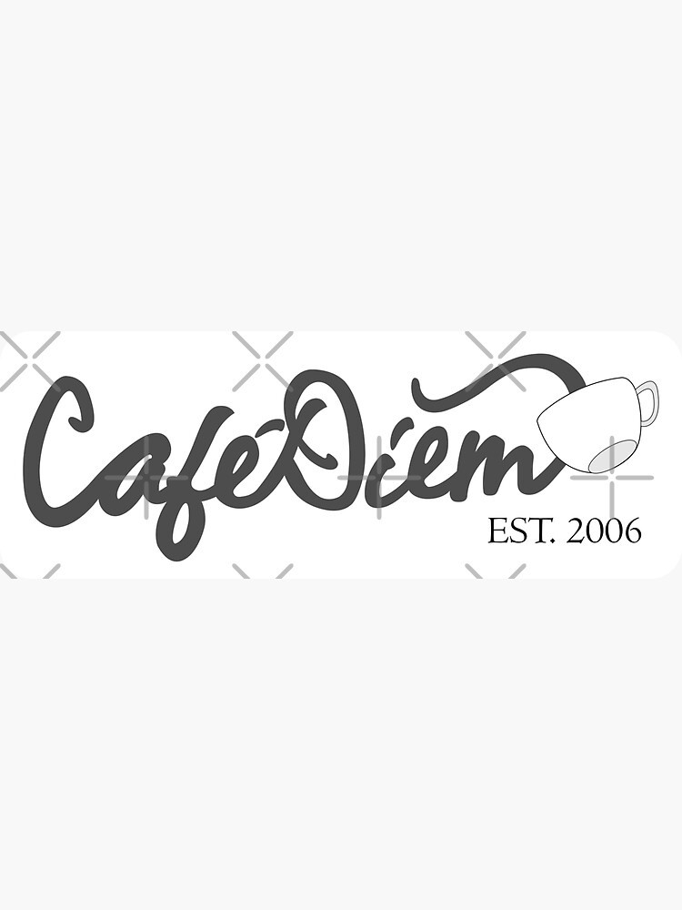 "Café Diem for all Eureka Fans" Sticker for Sale by PirateOwl | Redbubble