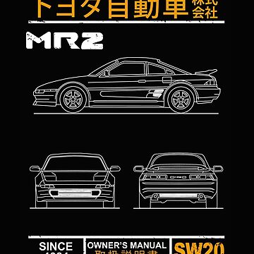 "Blueprint of the MR2" Poster for Sale by rogue-design | Redbubble