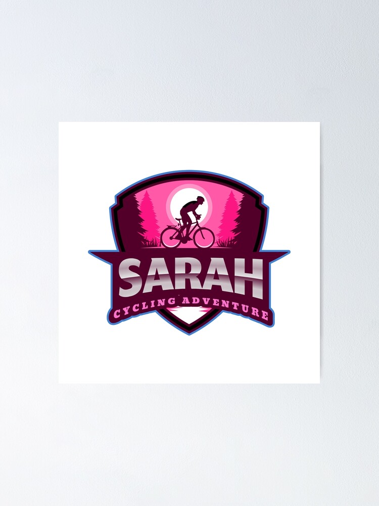 "Sarah cycling adventure women cycling team " Poster by CookingforMen ...