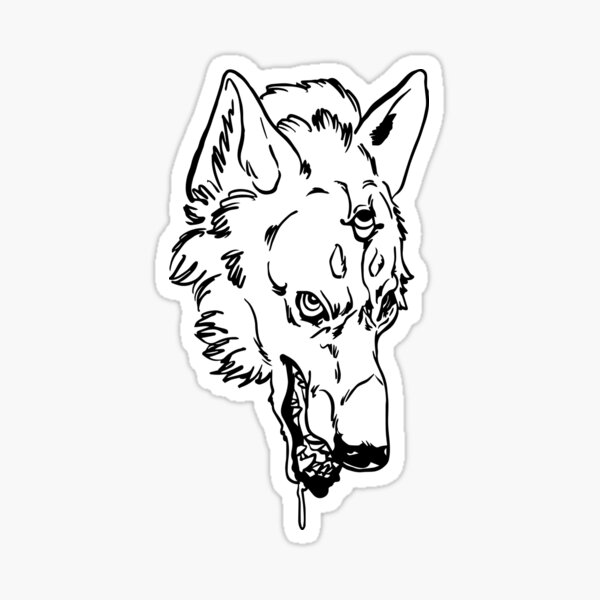 "LSD Wolf" Sticker for Sale by StneHrtApprl | Redbubble