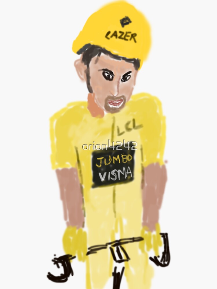 "Primoz Roglic helmet" Sticker for Sale by orion4242 | Redbubble