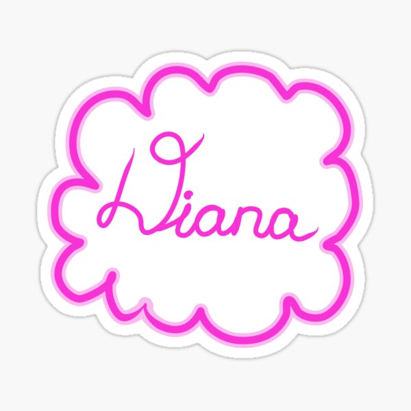 "Women name Diana" Sticker for Sale by grafinya | Redbubble