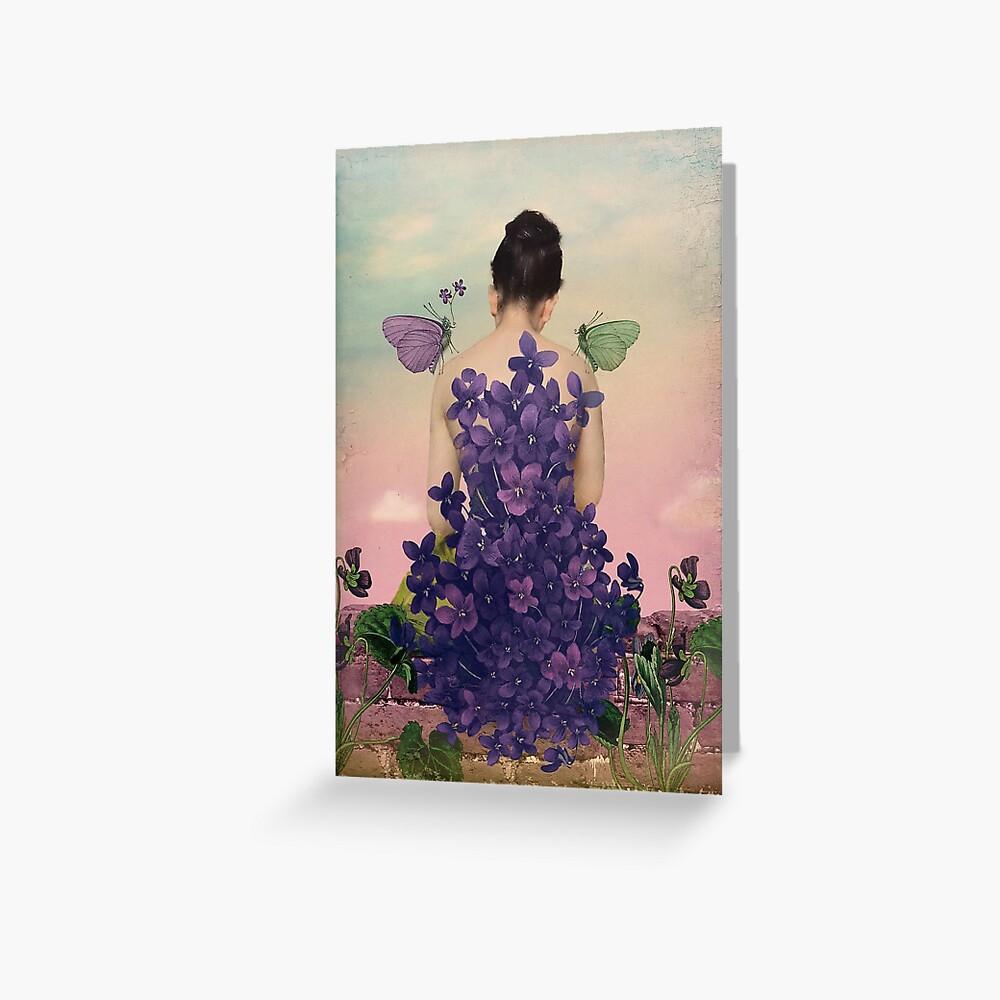 "Violet" Greeting Card by catrinarno | Redbubble