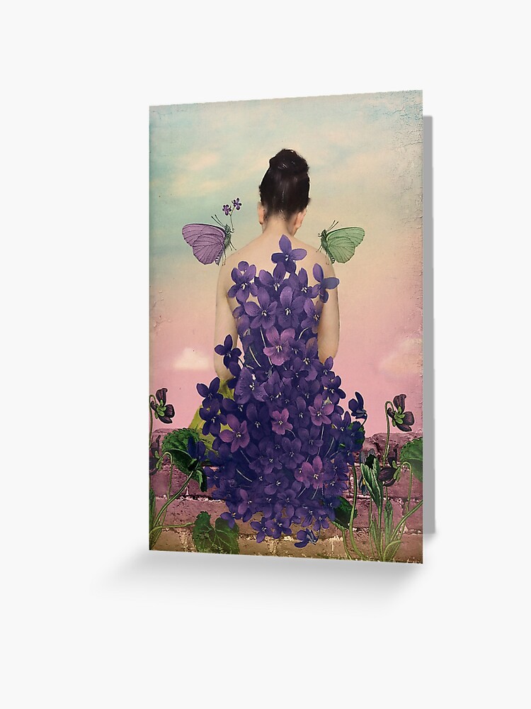 "Violet" Greeting Card by catrinarno | Redbubble