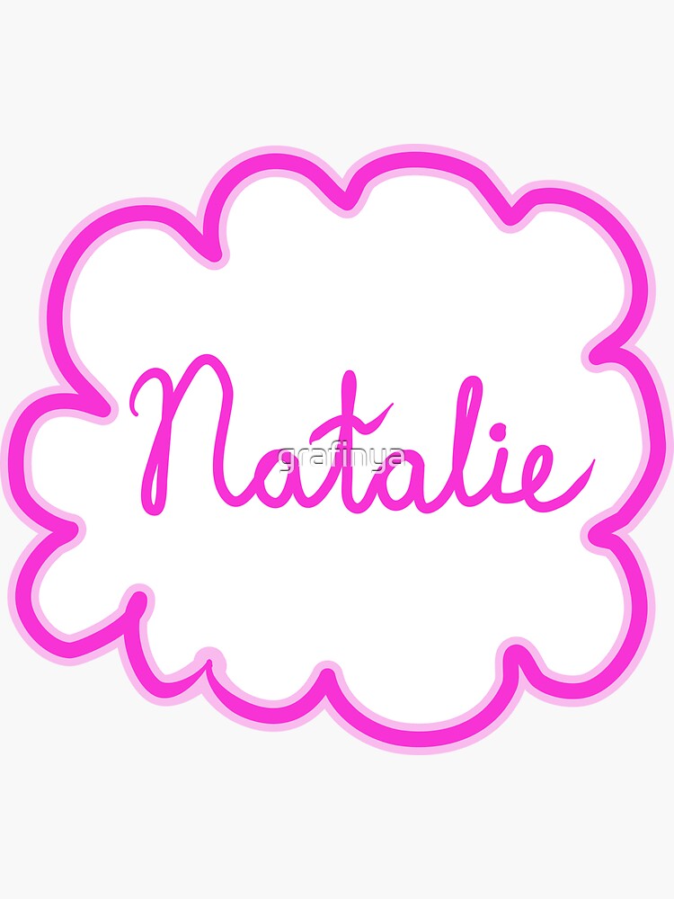"Women name Natalie" Sticker for Sale by grafinya | Redbubble