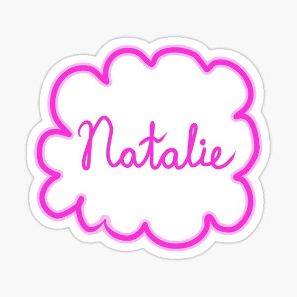 "Women name Natalie" Sticker for Sale by grafinya | Redbubble