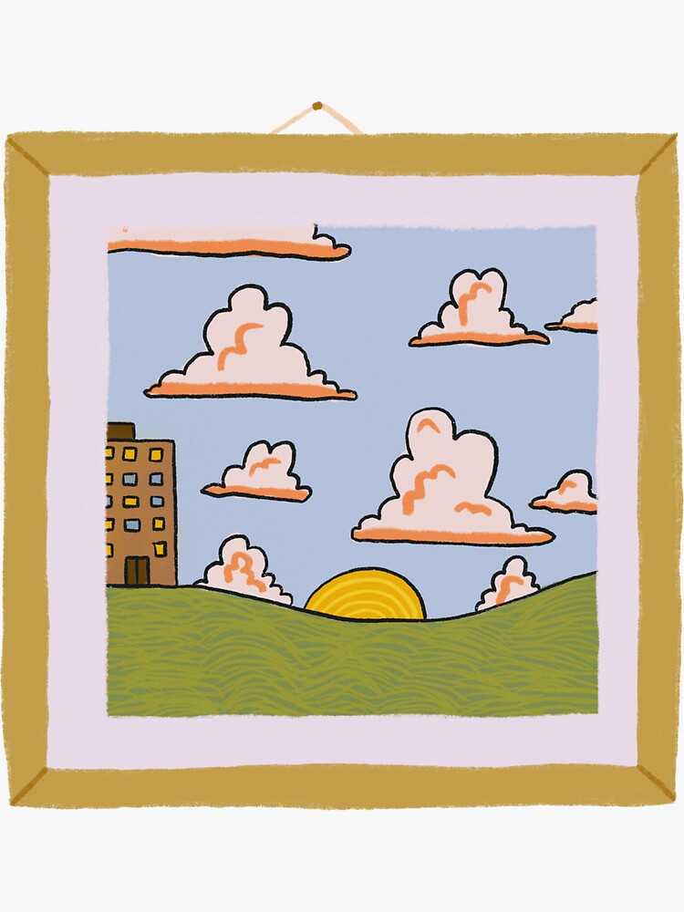 "life in a frame" Sticker for Sale by boxroom | Redbubble