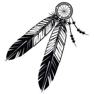 "Indian Feather" Sticker for Sale by ElMediterraneo | Redbubble