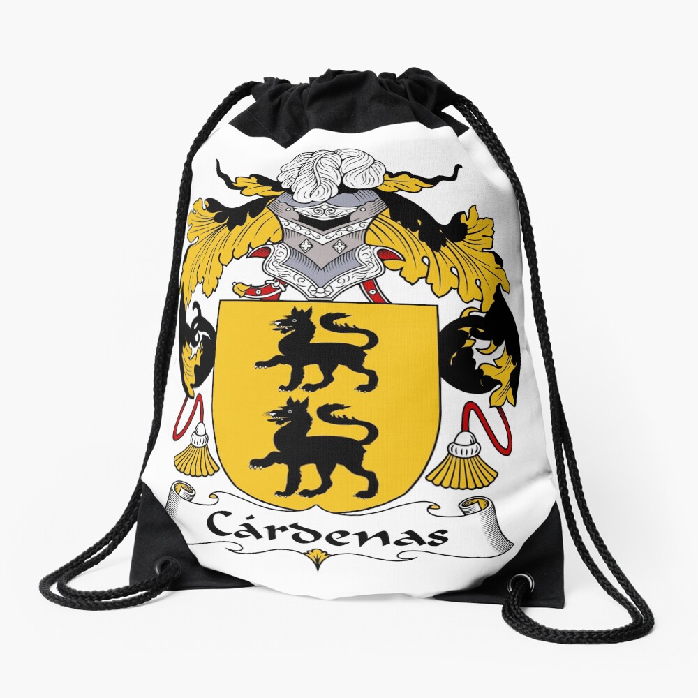 " Cardenas Coat of Arms/Family Crest" Drawstring Bag for Sale by ...