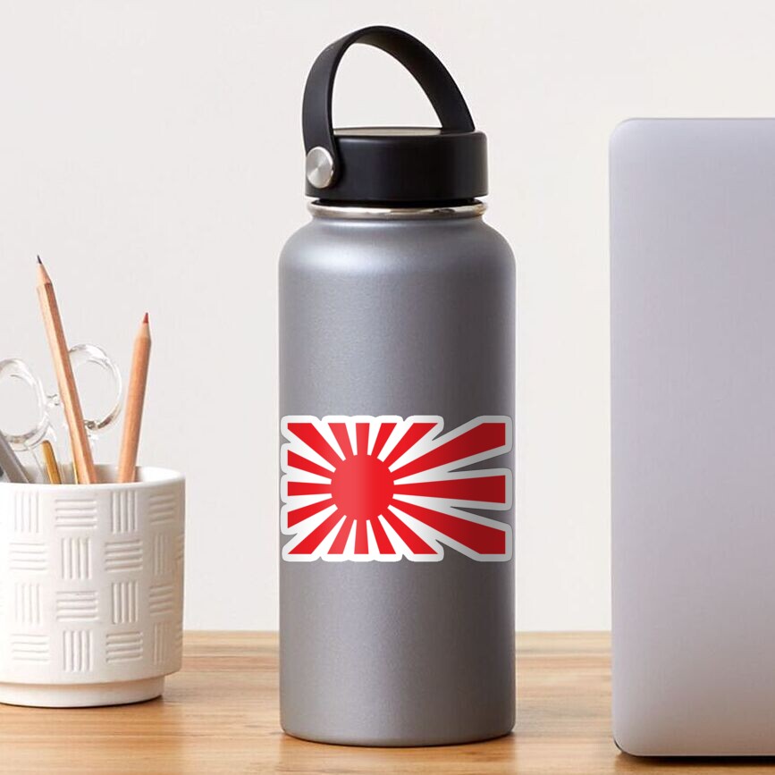 "JDM Japan Rising Sun Flag" Sticker for Sale by ozumdesigns | Redbubble
