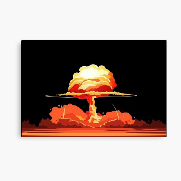 Nuclear Explosion Canvas Prints | Redbubble