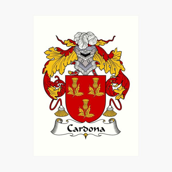 "Cardona Coat of Arms/Family Crest" Art Print for Sale by carpediem6655 ...