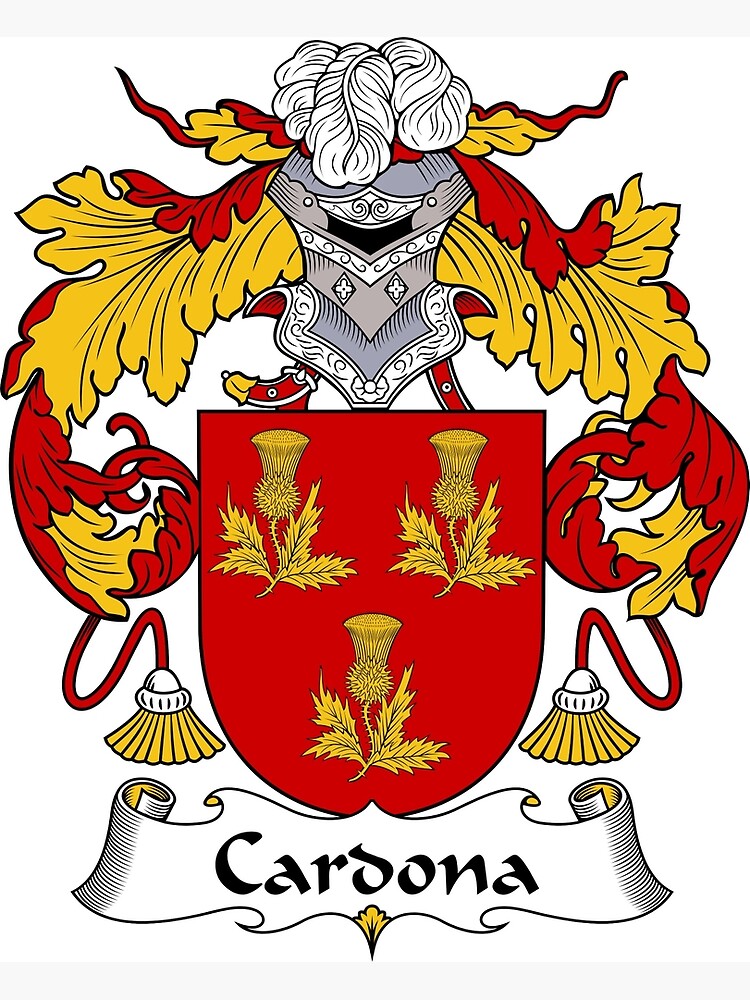 "Cardona Coat of Arms/Family Crest" Canvas Print for Sale by William ...