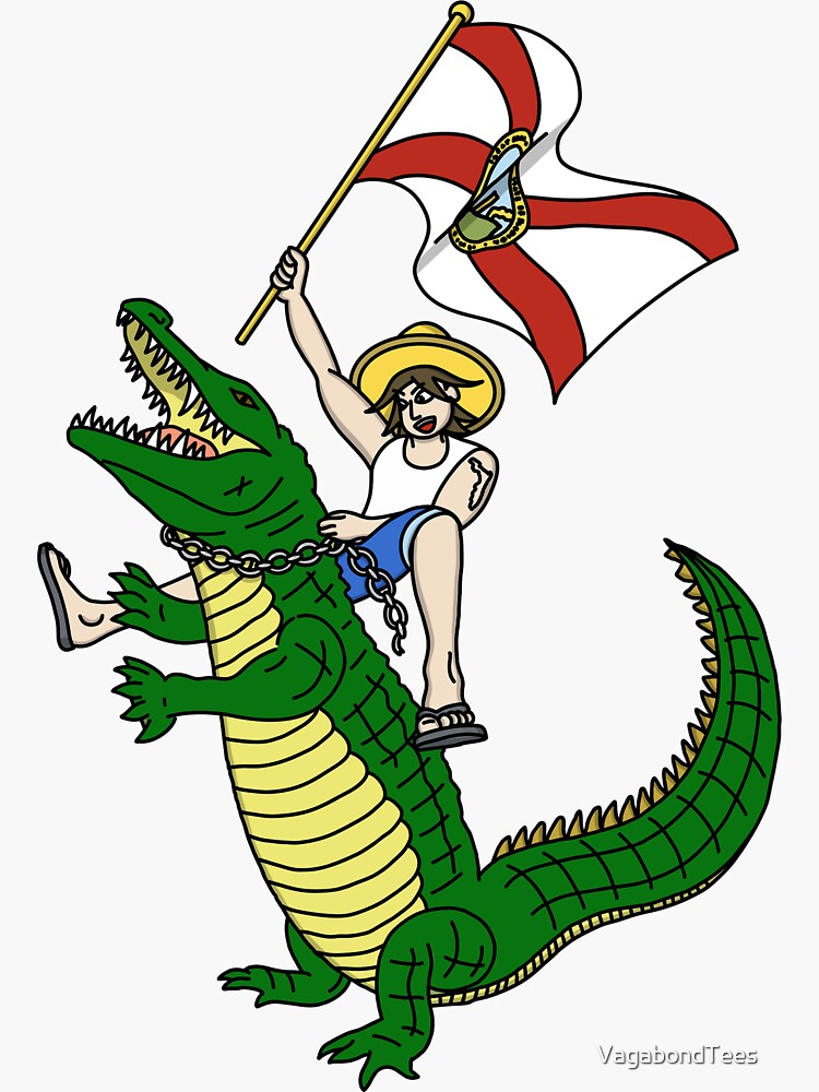 "Florida Man" Sticker for Sale by VagabondTees | Redbubble