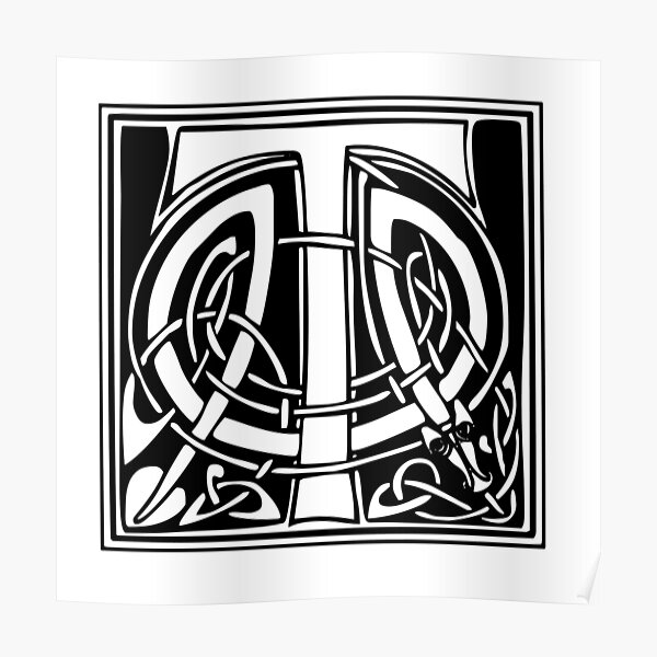 Celtic Letter T Posters | Redbubble
