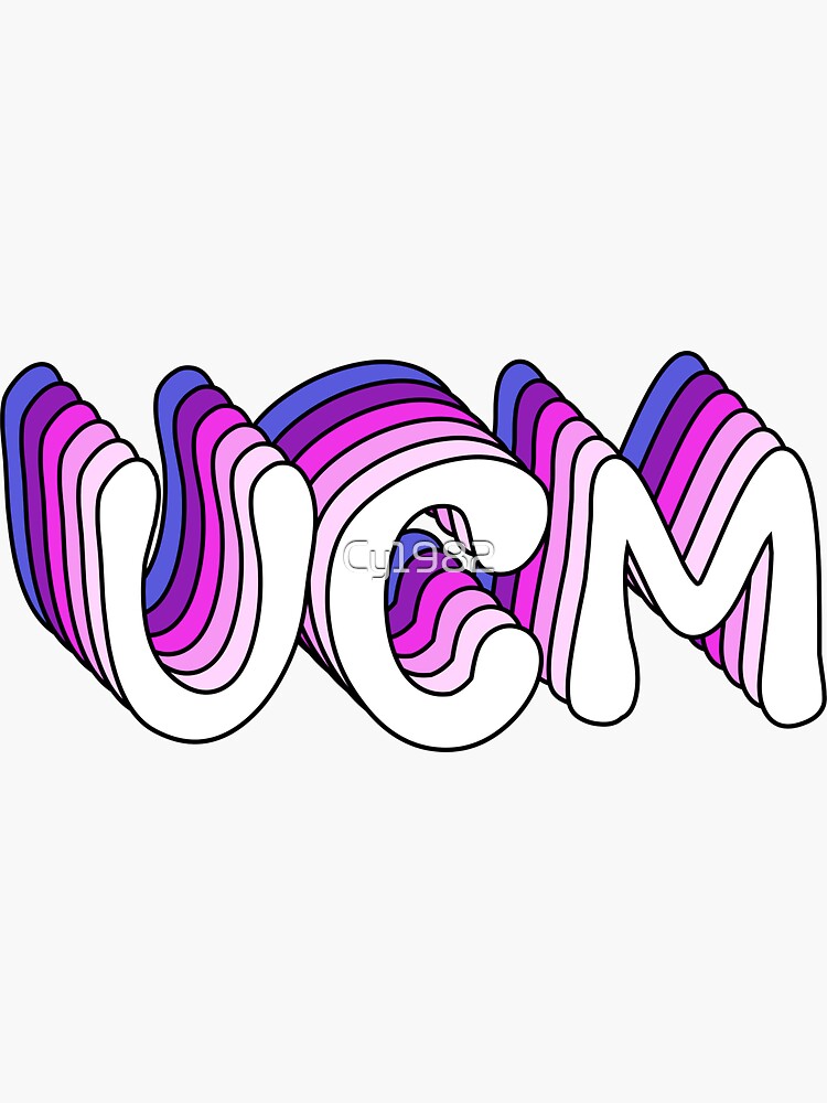 "UCM" Sticker for Sale by Cy1982 | Redbubble
