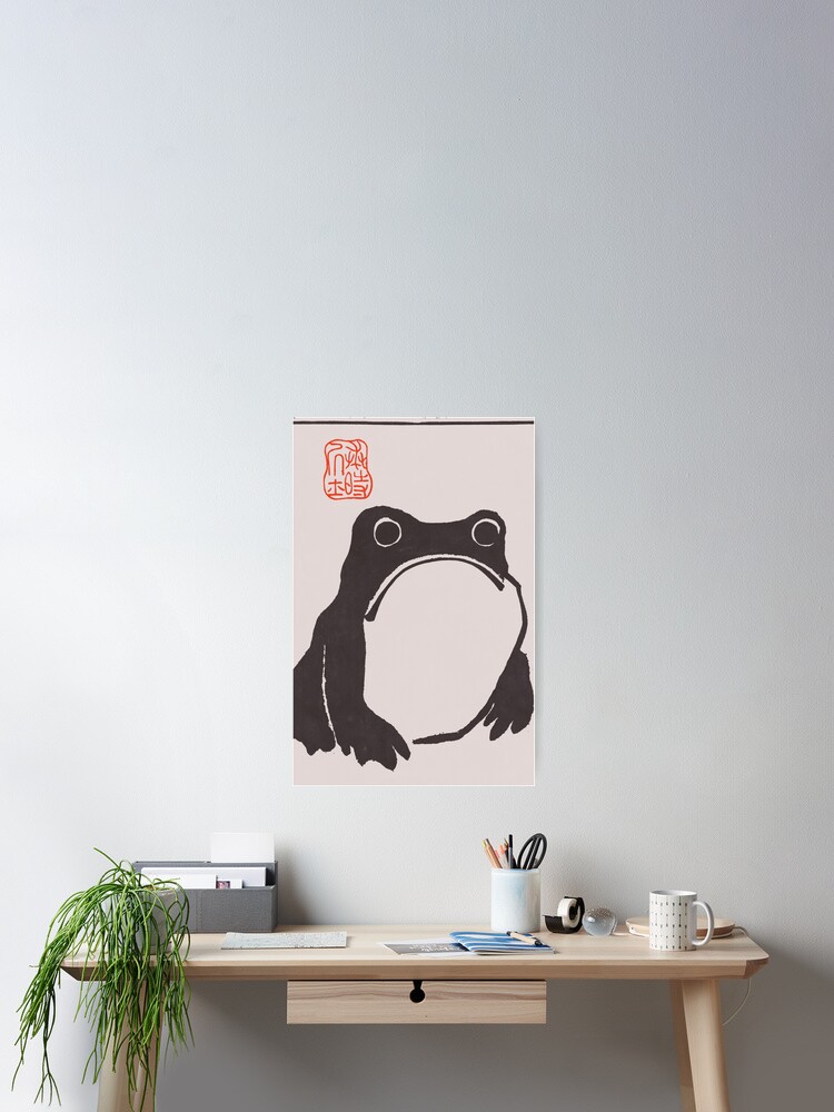 Prints Ugly cute toad Art Print On Canvas Deco Matsumoto Hoji frog art ...