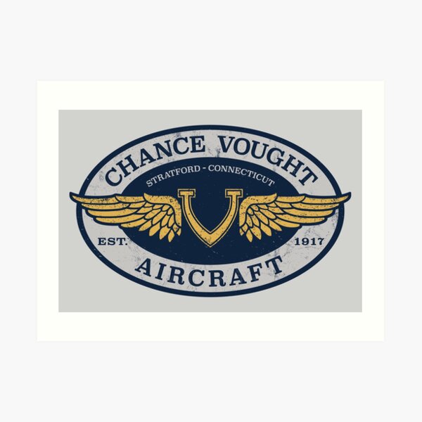 "Chance Vought Aircraft Logo" Art Print by 909Apparel | Redbubble
