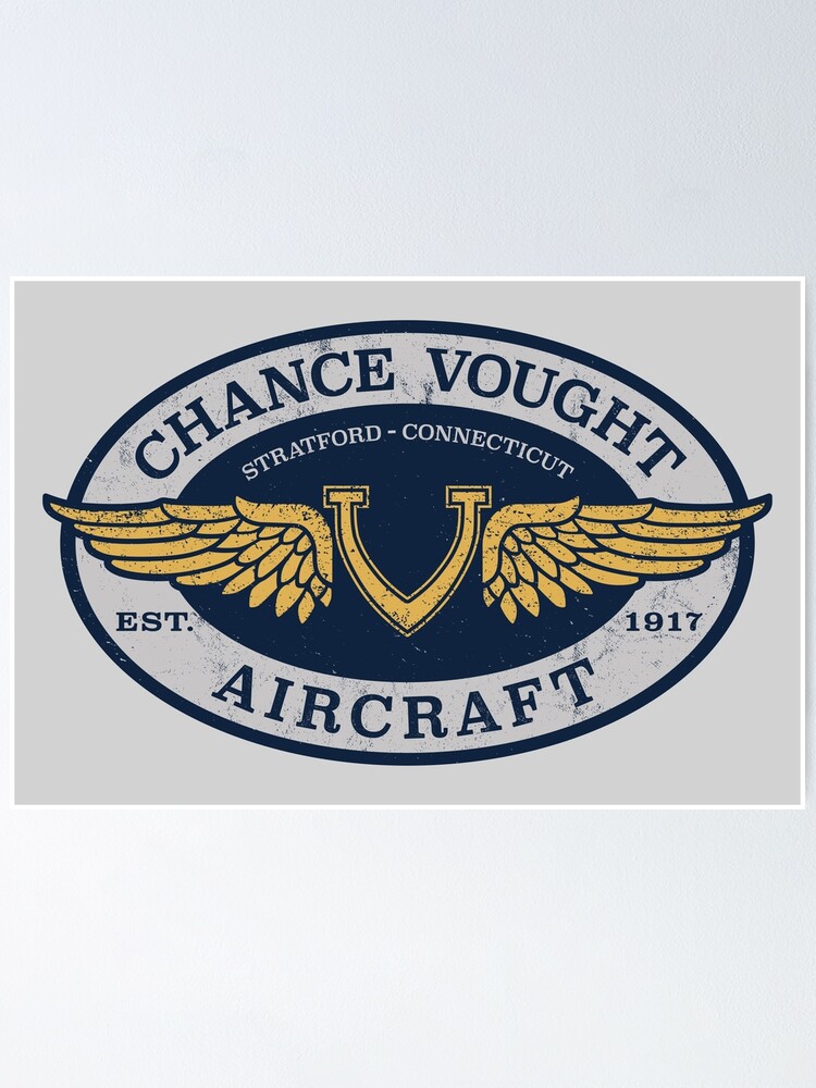 "Chance Vought Aircraft Logo" Poster for Sale by 909Apparel | Redbubble