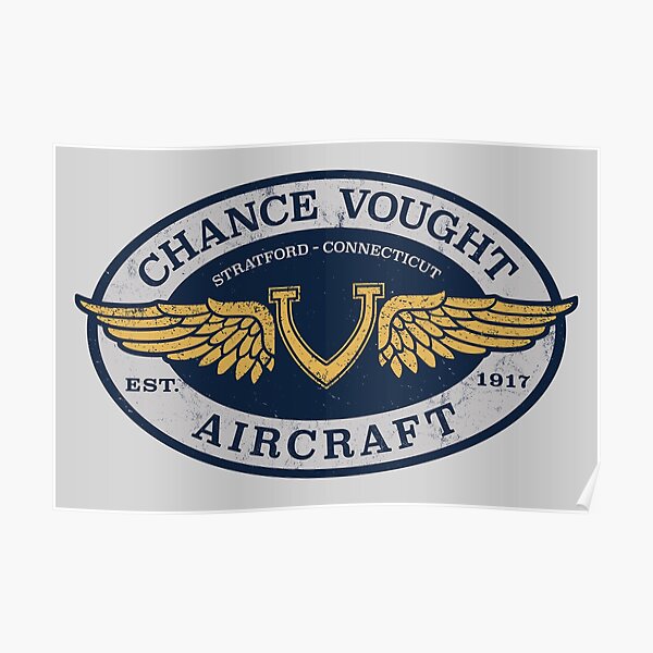 "Chance Vought Aircraft Logo" Poster for Sale by 909Apparel | Redbubble
