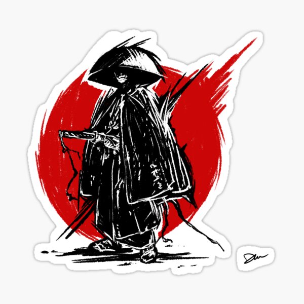 "Wandering Ronin " Sticker by DielenMeyers | Redbubble