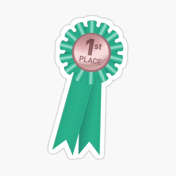 "First place" Sticker for Sale by franktact | Redbubble