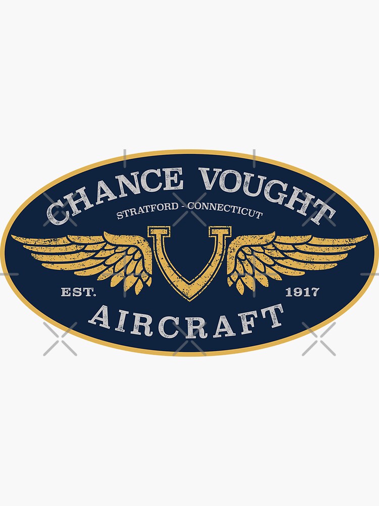 "Chance Vought Aircraft" Sticker by 909Apparel | Redbubble