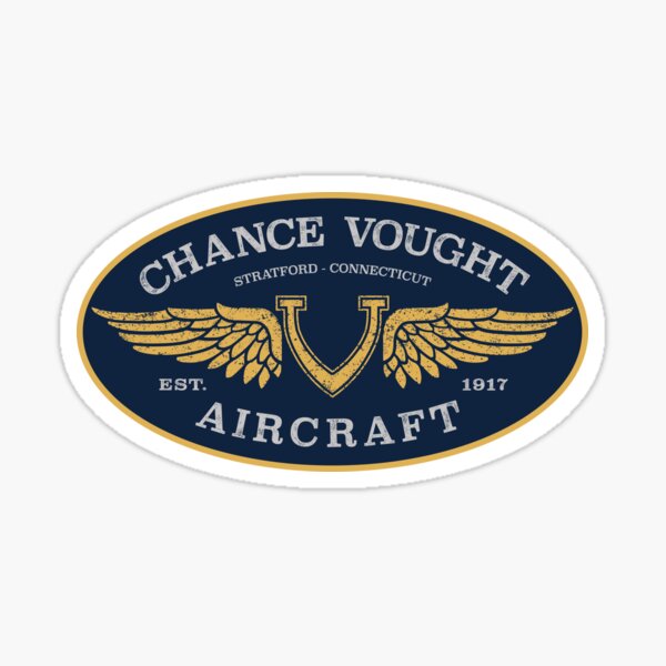 "Chance Vought Aircraft" Sticker by 909Apparel | Redbubble