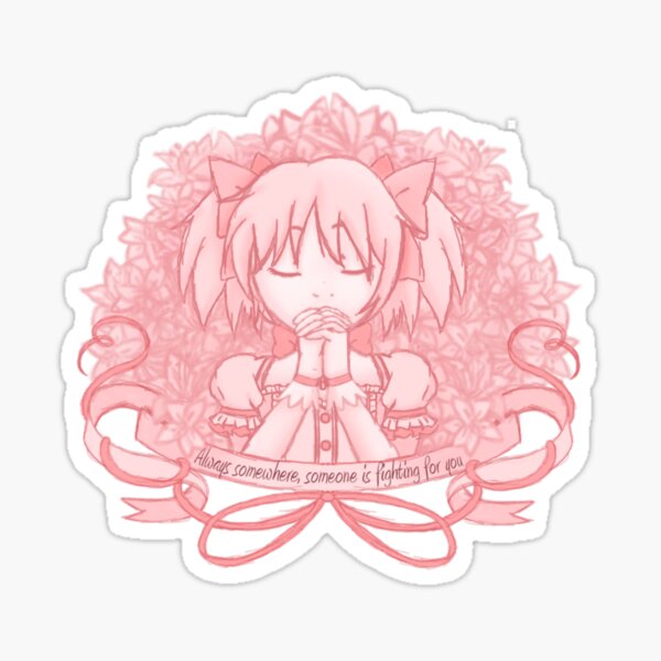 "Madoka Magica - Madoka Kaname" Sticker for Sale by KayBit | Redbubble