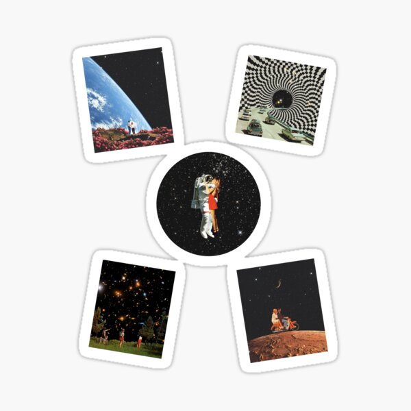 "Cosmic sticker pack" Sticker by CollageSoul | Redbubble