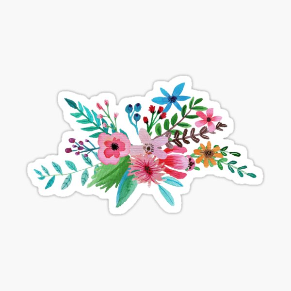 Flower Bouqet Stickers | Redbubble