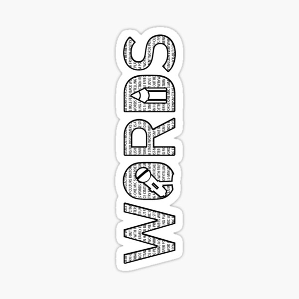 "WORDS Logo" Sticker for Sale by psuwords | Redbubble