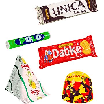 "Lebanese Snacks Nostalgia" Sticker for Sale by MaritaScribbles | Redbubble