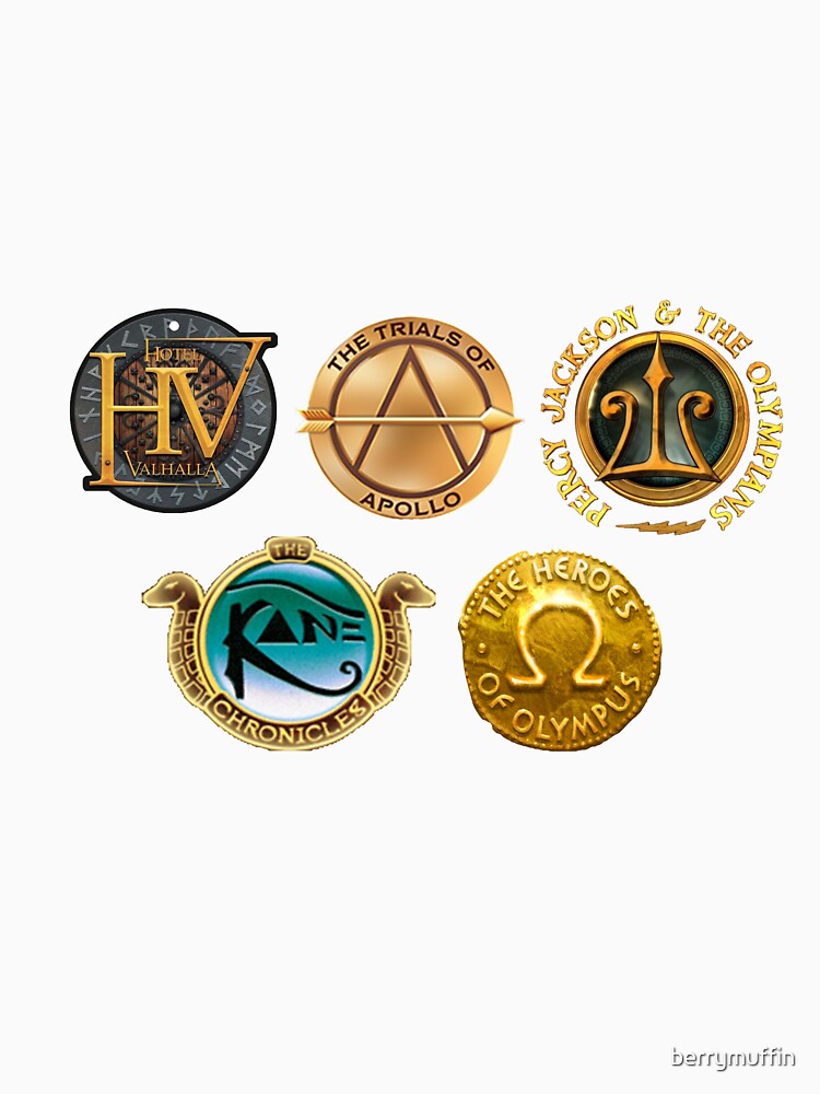 "Rick Riordan Logo's" T-shirt for Sale by berrymuffin | Redbubble ...