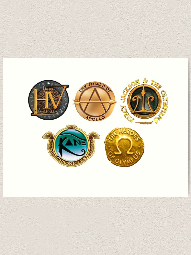 "Rick Riordan Logo's" Art Print for Sale by berrymuffin | Redbubble