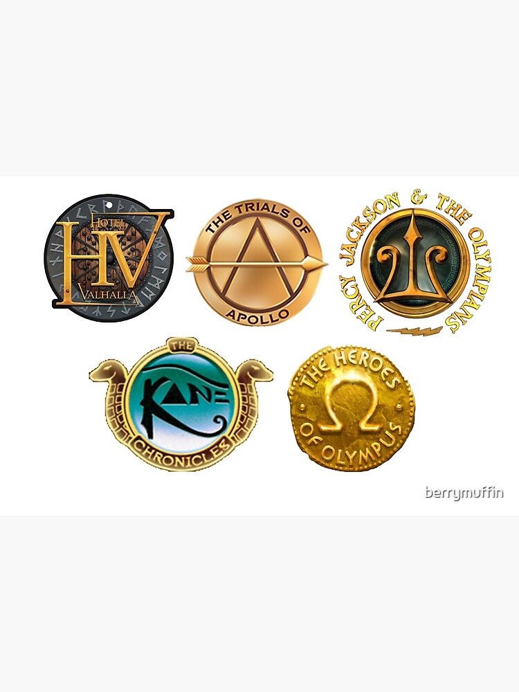 "Rick Riordan Logo's" Canvas Print for Sale by berrymuffin | Redbubble