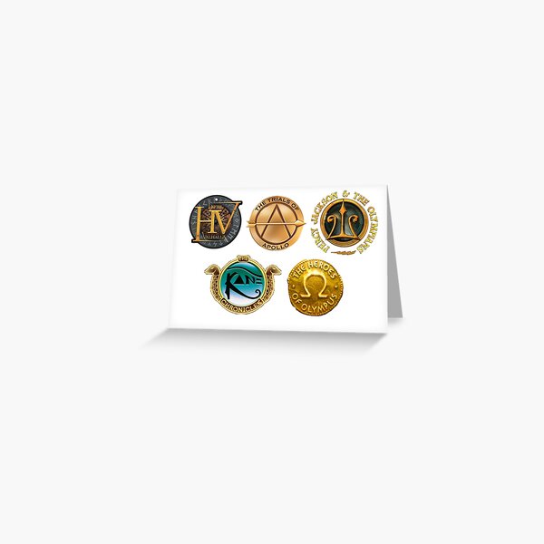 "Rick Riordan Logo's" Greeting Card for Sale by berrymuffin | Redbubble