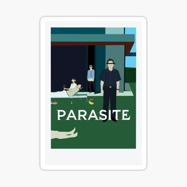 "Parasite Movie Poster Colorblock" Sticker by ssch659 | Redbubble