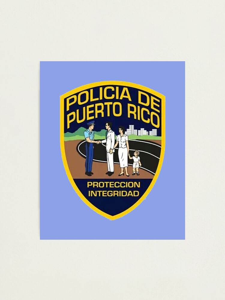 "Puerto Rican Police Policia De Puerto Rico" Photographic Print for ...