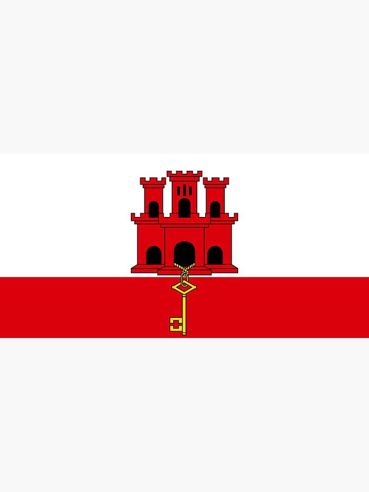 "Flag of Gibraltar " Sticker for Sale by abbeyz71 | Redbubble