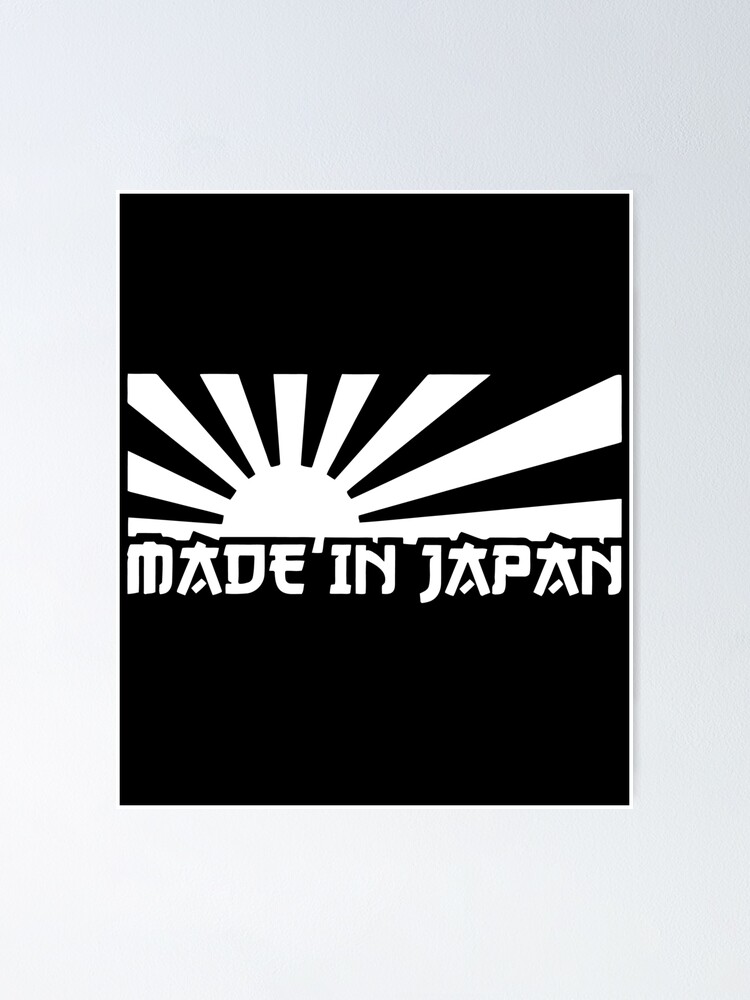 "JDM Made In Japan Rising Sun" Poster for Sale by ozumdesigns | Redbubble